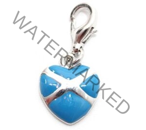 Saltire Heart Charm » Magnets & Charms | Highland Etc Ltd