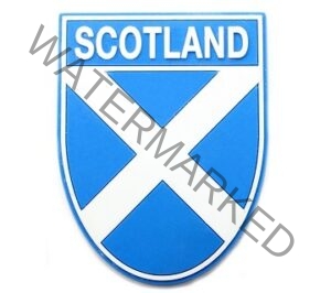 Saltire shield magnet » Magnets & Charms | Highland Etc Ltd