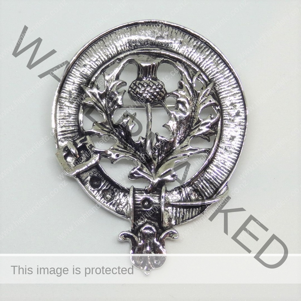 Crest badge Thistle » Hat Brooches | Highland Etc Ltd